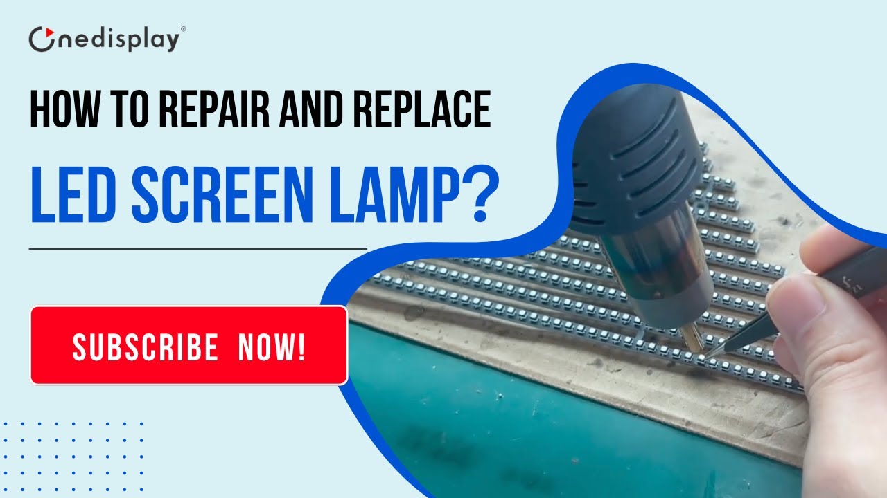 How To Repair and Replace LED Screen Lamp? - YouTube