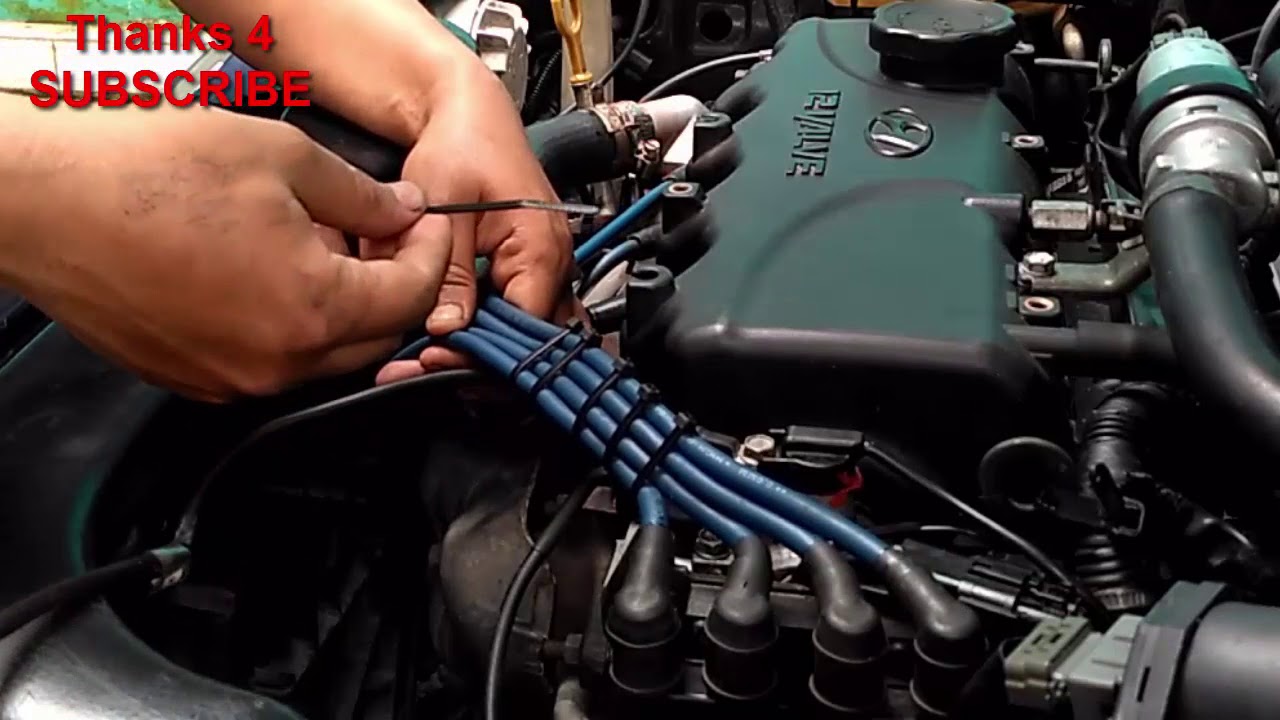 MERAPIKAN KABEL BUSI MOBIL DENGAN KABEL TIES - YouTube