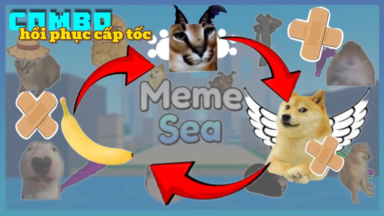 combo siêu hồi máu trong meme sea? | roblox | meme sea - YouTube