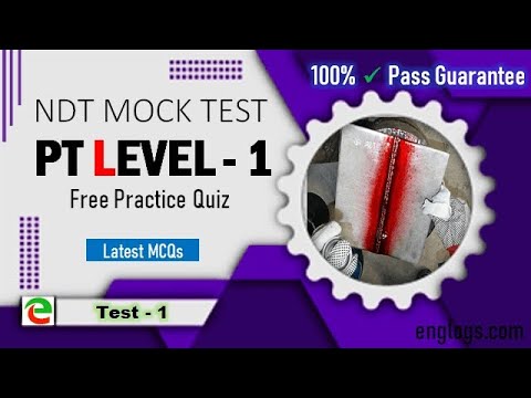 PT Level 1 :: NDT Exam Test Practice Quiz Part-1 || ANST NDT MCQs ...