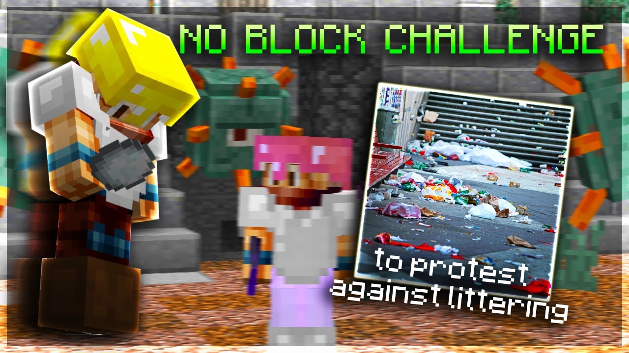 No Block Challenge (to protest against littering) - YouTube