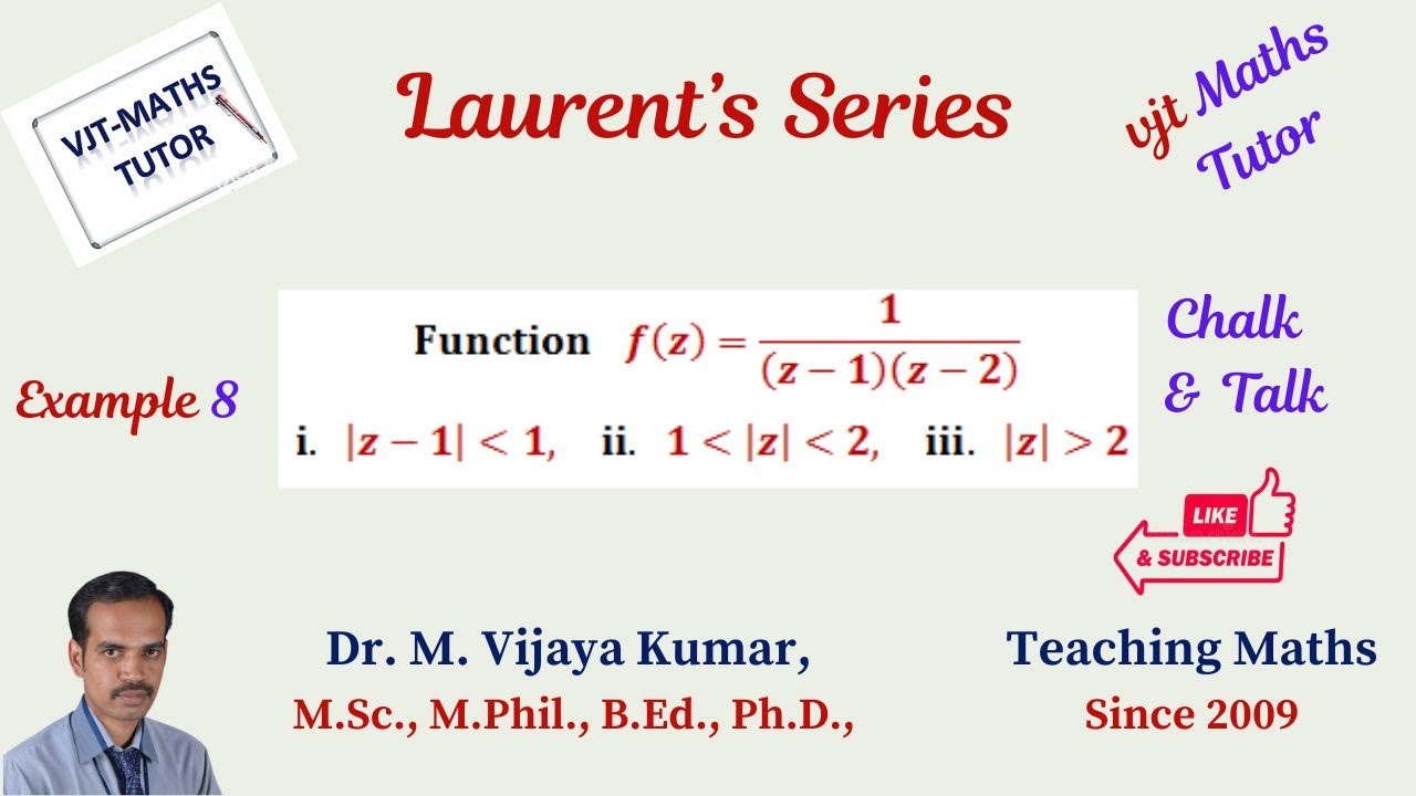 Laurent's Series Example 8 - YouTube
