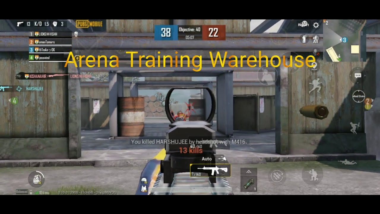 Pubg Mobile 13 Kills Arena Training Warehouse Gameplay l Season 14 l ...