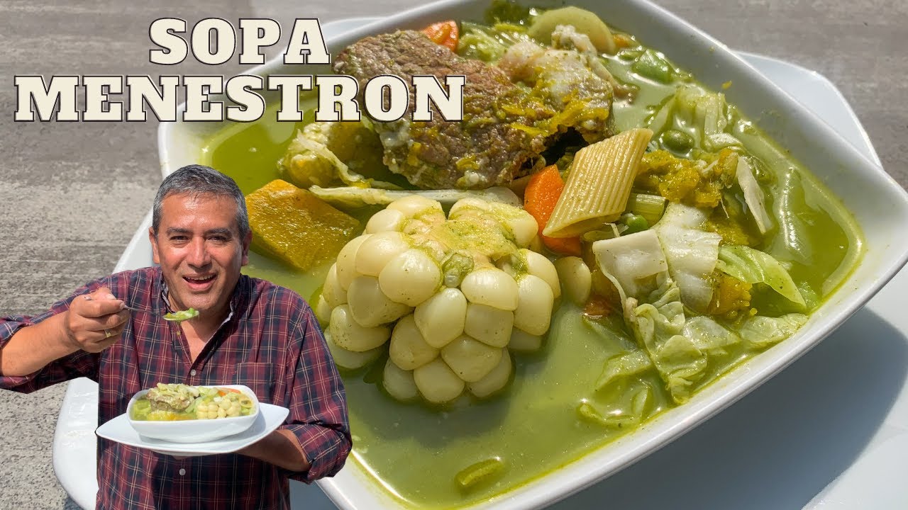 SOPA MENESTRON | Cocinando con Nando - YouTube