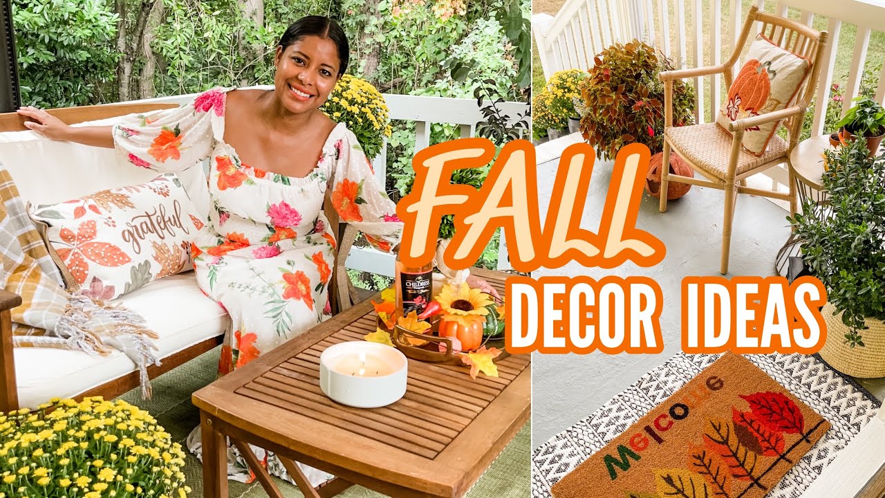 Fall 2021🍁Front Porch & Back Deck | Fall Decor Ideas #homedecor # ...