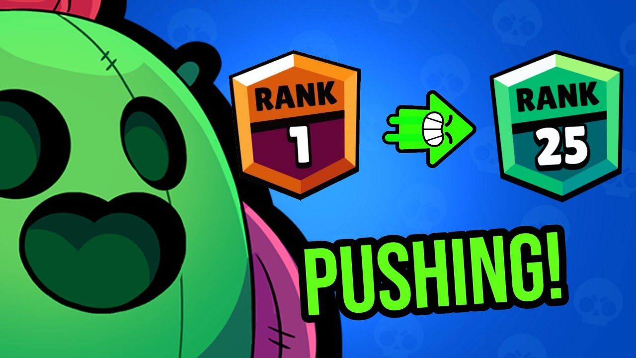 PUSHING Rank 1 to Rank 25 With SPIKE On BRAWL STARS! - YouTube