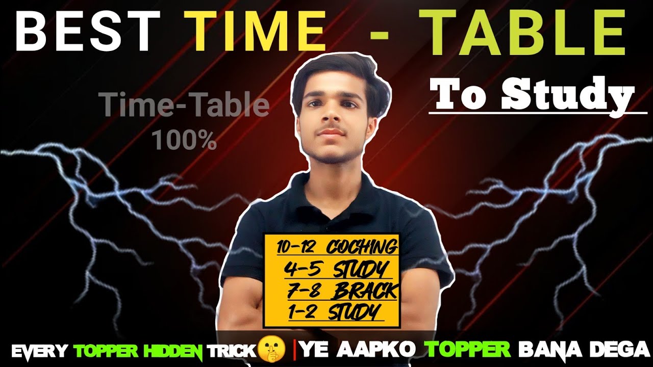 BEST TIME TABLE FOR STUDENTS 🔥| Hidden of every Topper 🤯 | 21 day ...