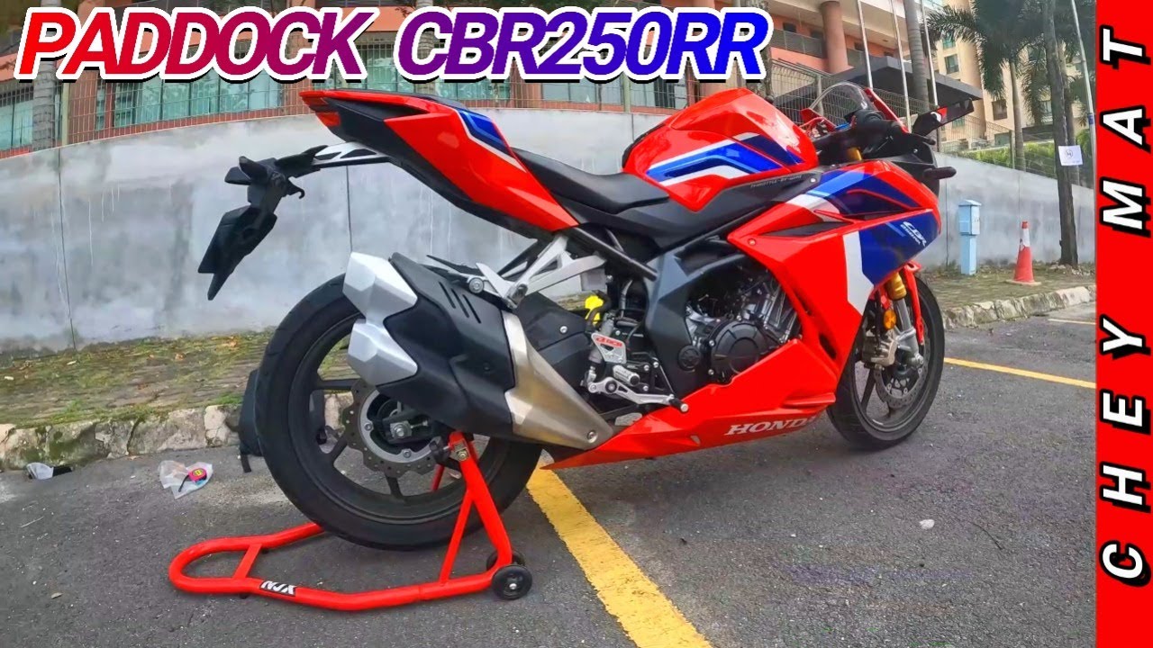 Paddock CBR250RR - Cara Pasang dan Guna Paddock - YouTube