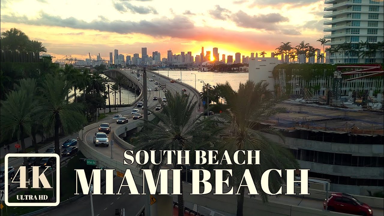 SUNSET MIAMI BEACH SEPT 2022 4K UHD 60FPS FLORIDA USA - YouTube