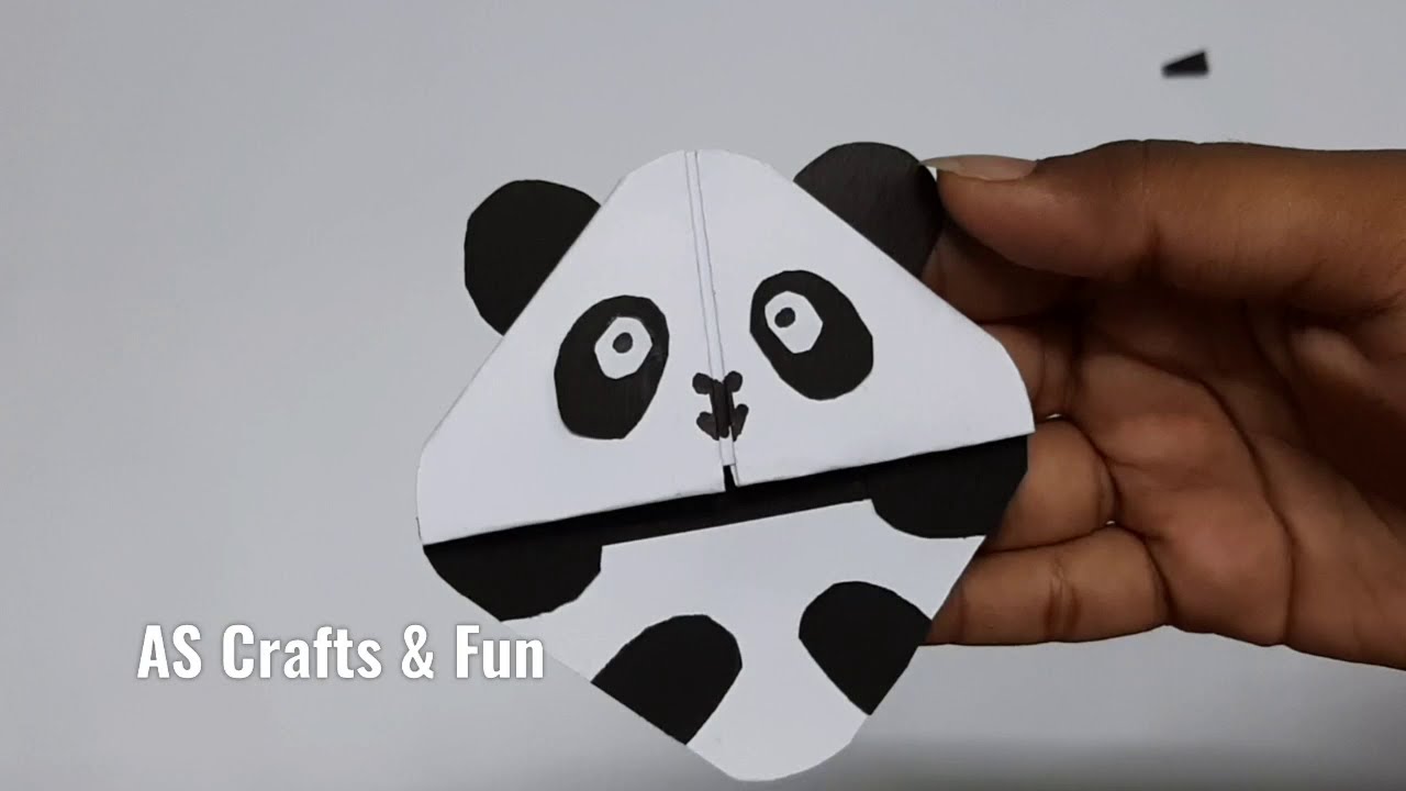 Panda Bookmark / Corner Bookmark / Easy bookmark in tamil by Shiva / AS ...