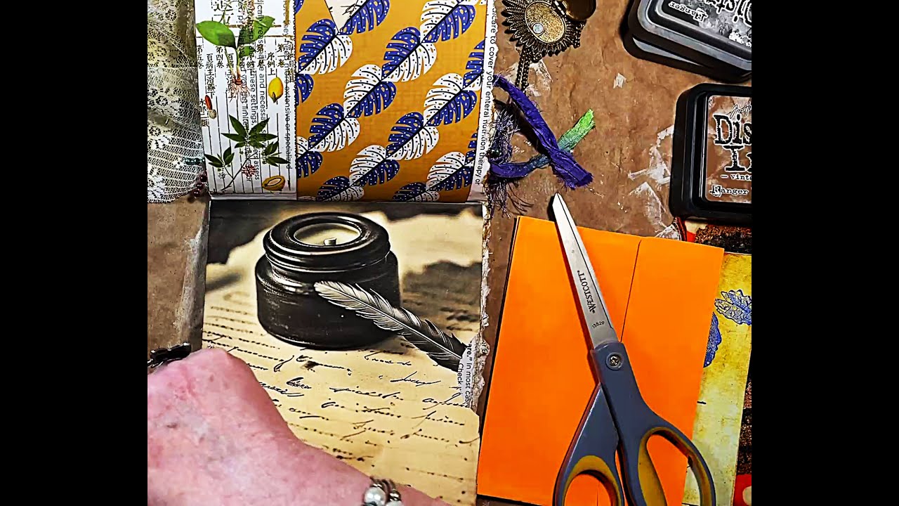 Pens and Ink Well Pages in Our Junk Journal - YouTube