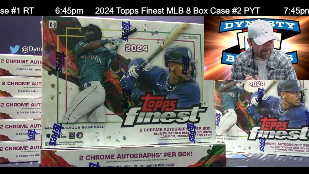 2024 Topps Finest Baseball Card 8 Box Case Break #1 Sports Cards - YouTube