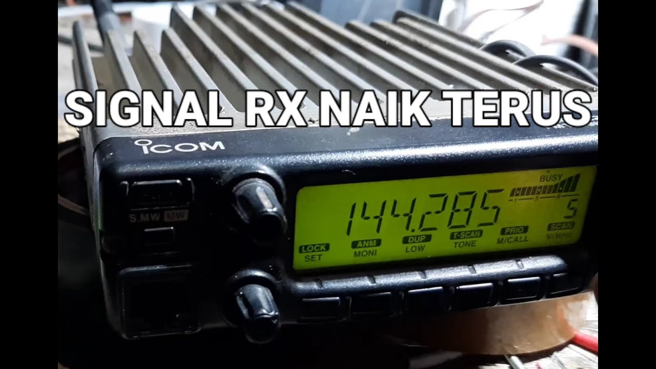 icom ic 2200h signal RX tegang terus - YouTube