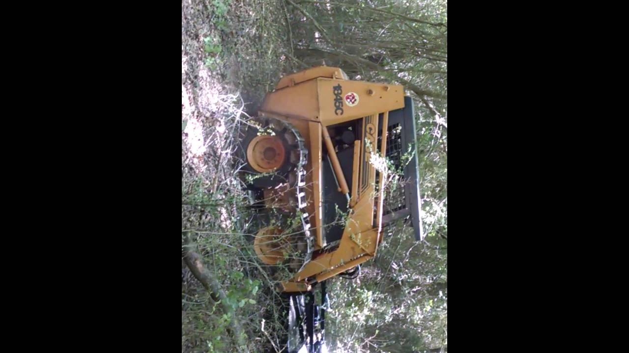 Case 1845c homemade King Kutter bush hog - YouTube