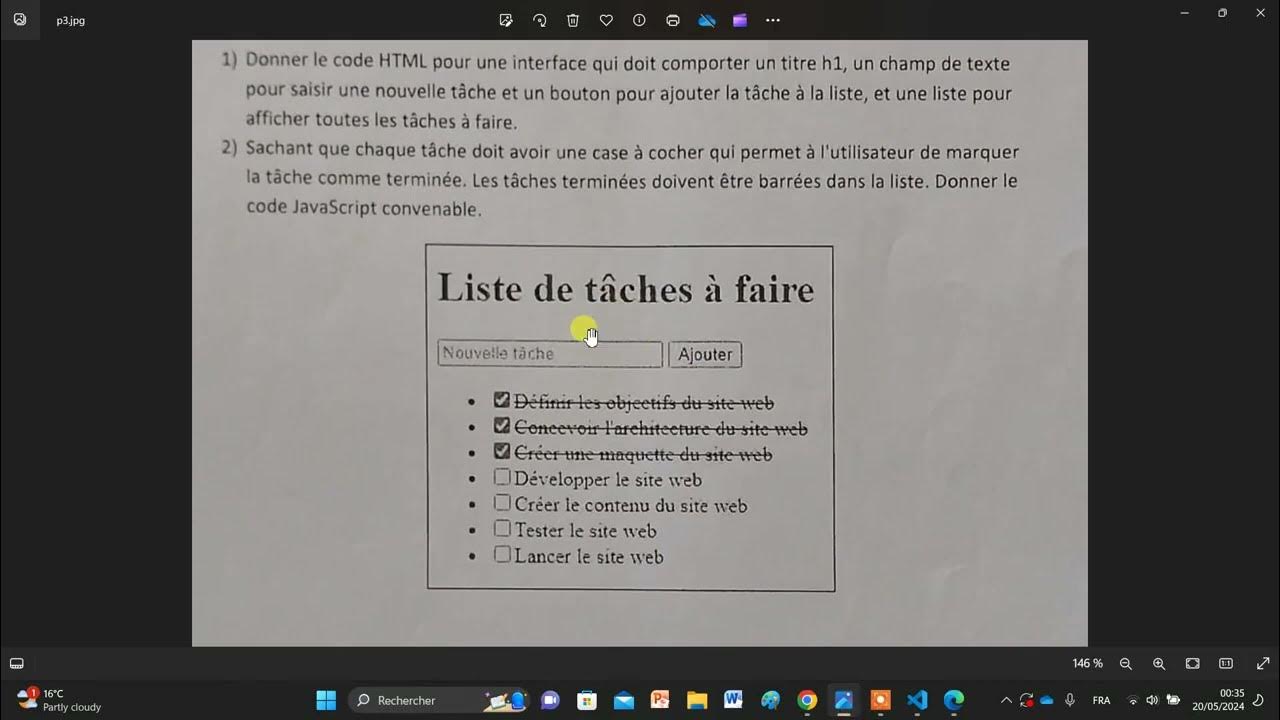 8. Solution Examen Régional De Fin De Module |Programmer en JavaScript - YouTube