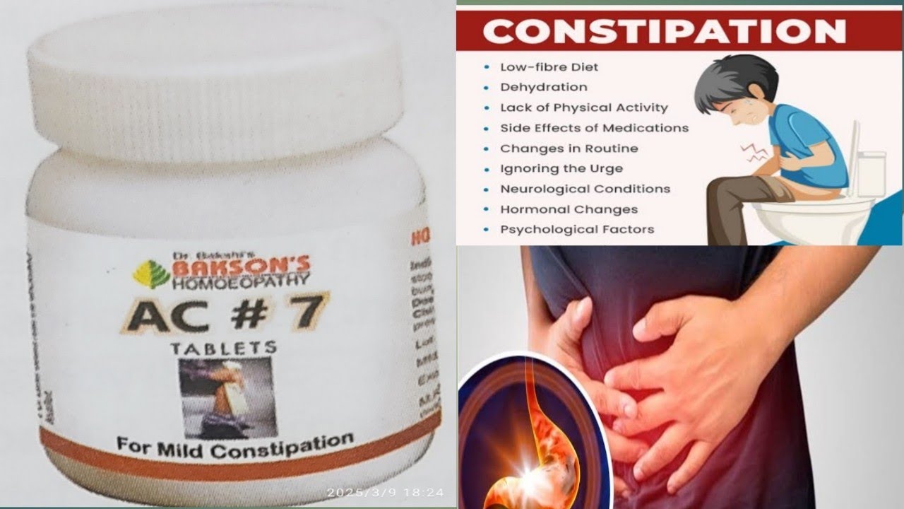 AC # 7 TABLETS / For Mild Constipation / Bakson's AC # 7 Tablets हिन्दी ...