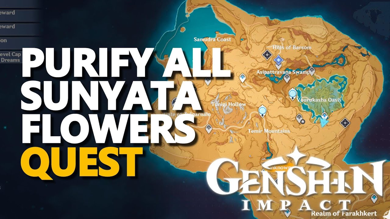 Purify all Sunyata Flowers Genshin Impact - YouTube
