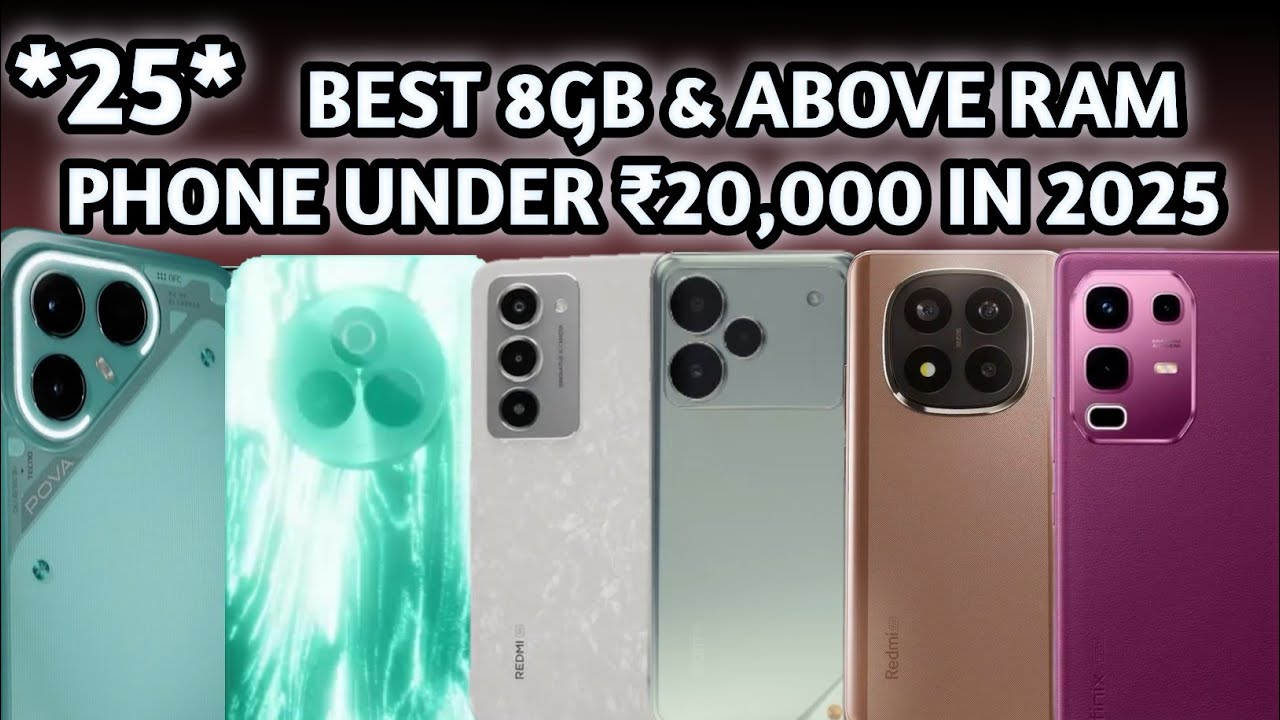 Best "25"📱8GB & Above 5G Mobile Phones Under ₹20,000 In India 2025 ...