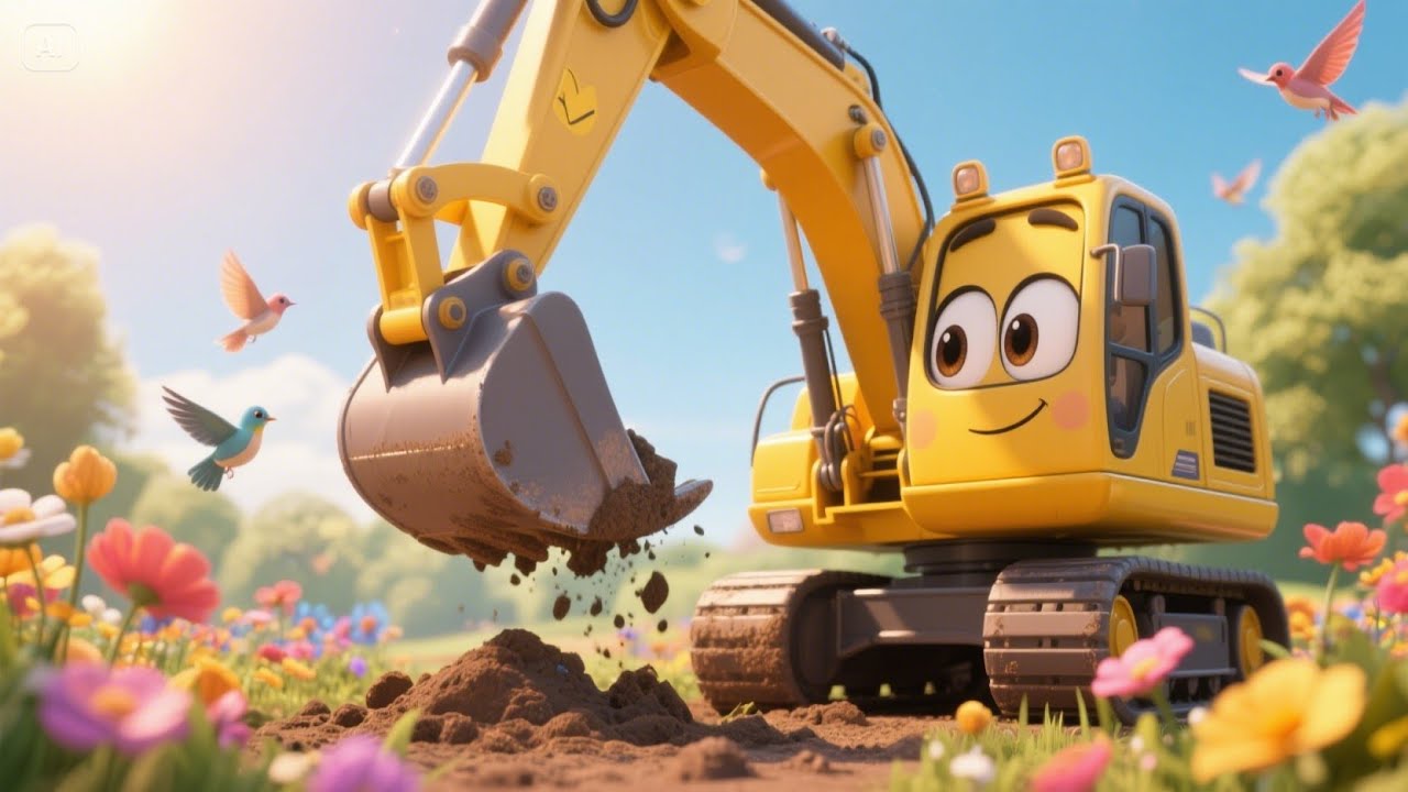 Dig, Scoop, Roll! Let’s Build Today | Fun Construction Rhyme for Kids ...