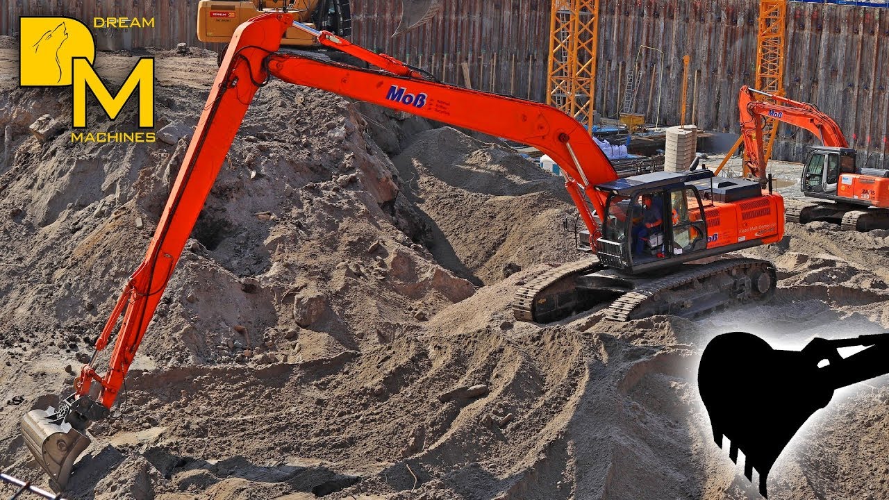 Der ist LANG! Bagger-Gigant mit Reichweite Hitachi Long Reach Bagger ...