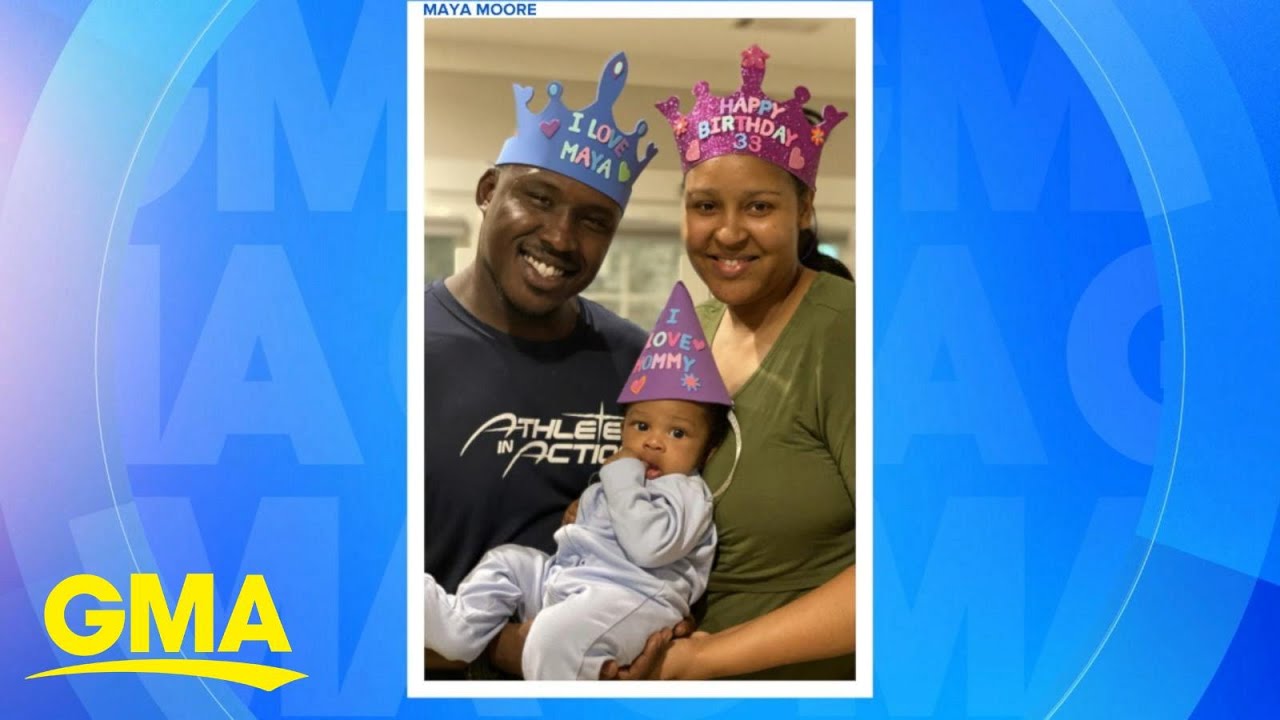 Maya Moore and husband Jonathan Irons welcome baby boy | GMA - YouTube