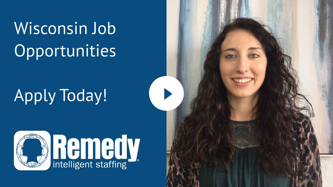 Wisconsin Job Opportunities Apply Today! - YouTube