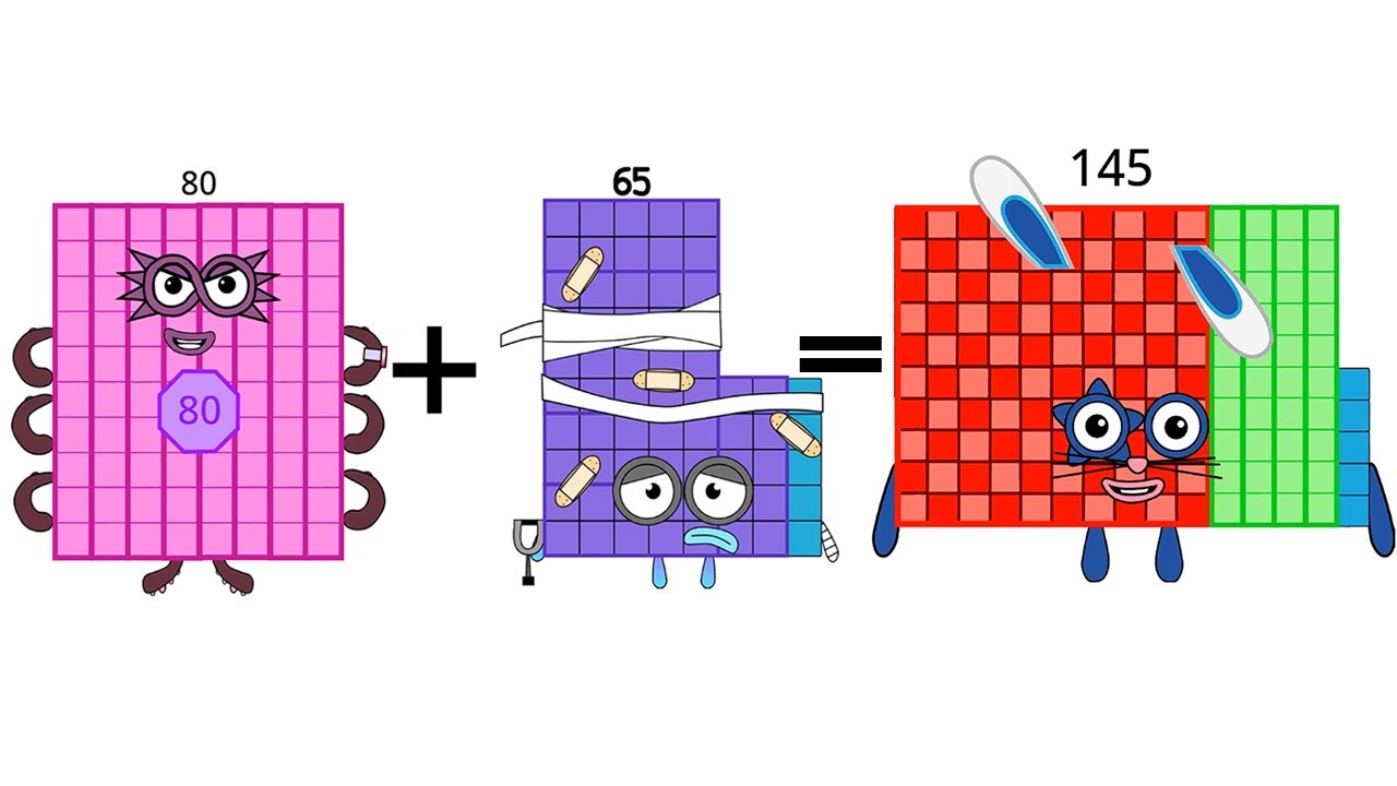 Numberblocks Addition!Addition of two digit numbers - YouTube