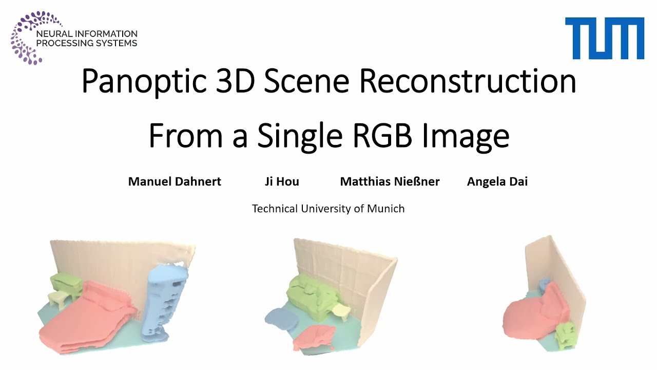 Panoptic 3D Scene Reconstruction From a Single RGB Image (NeurIPS 2021 ...