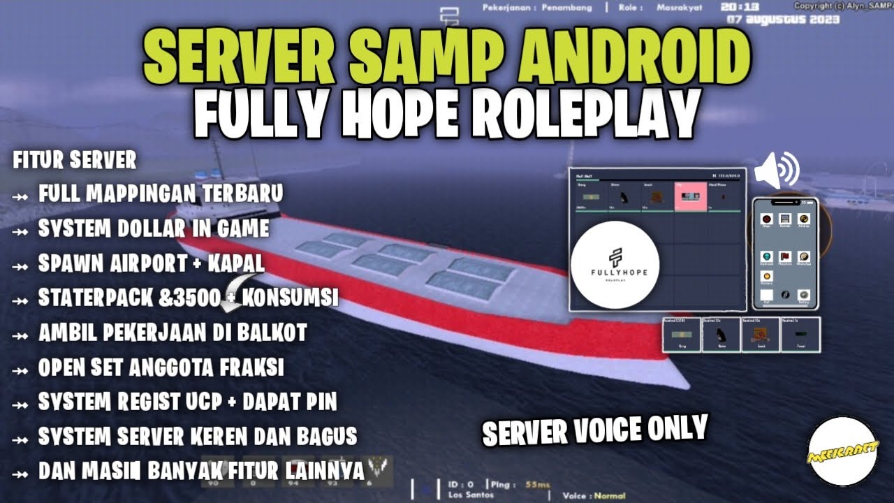 SERVER SAMP ANDROID VOICE ONLY FULLY HOPE ROLEPLAY || GTA SAMP ...