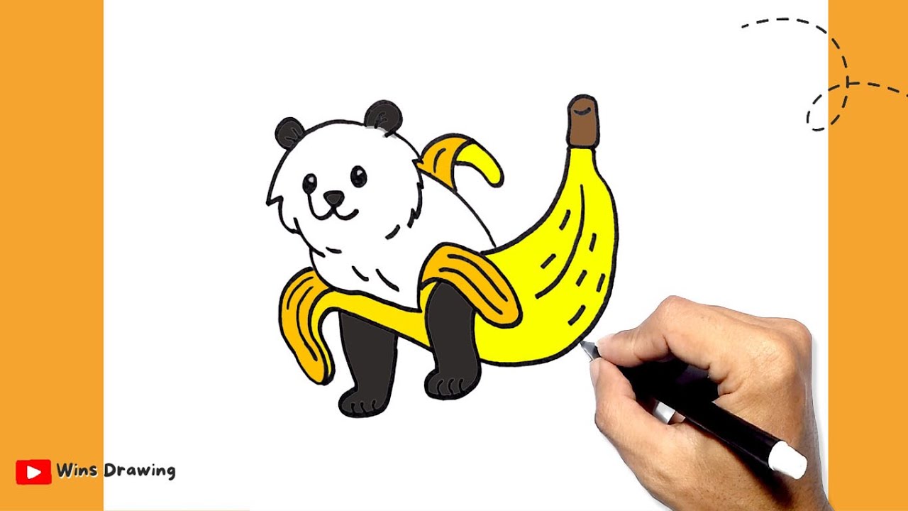 How to Draw Pandaccini Bananini - YouTube