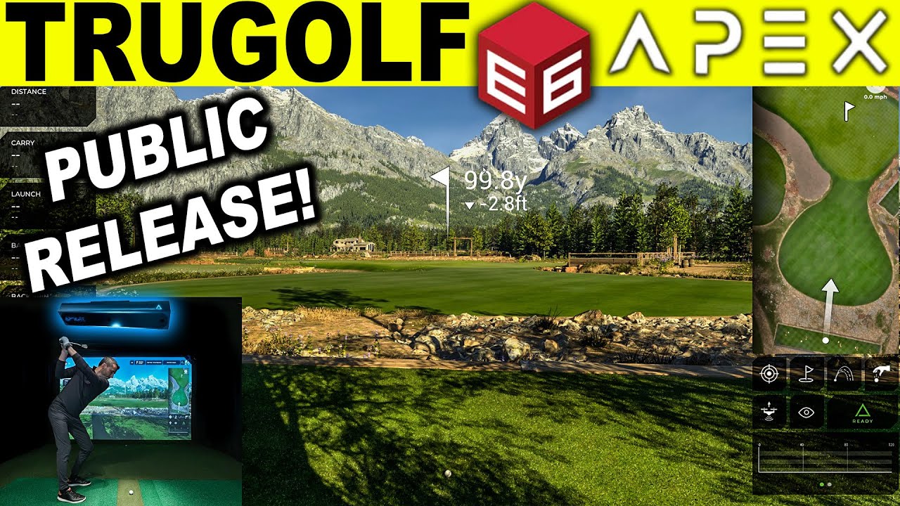 TRUGOLF E6 APEX Golf Simulator Software - Public Release Review - YouTube