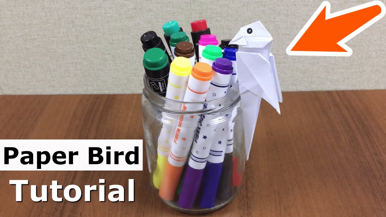 Tutorial Paper Bird That Sits on Your Finger - Cool and Easy Origami ...