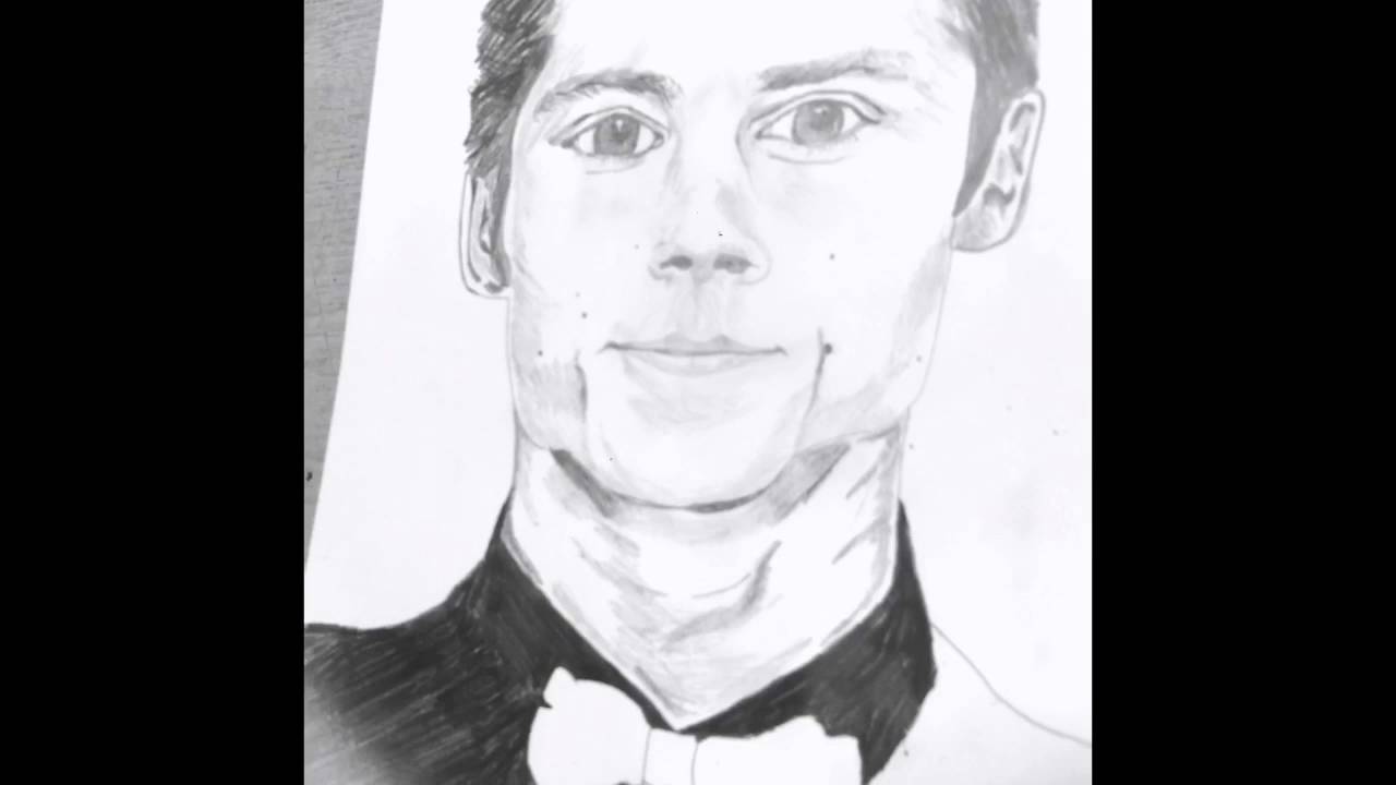 Drawing Dylan O'Brien - YouTube