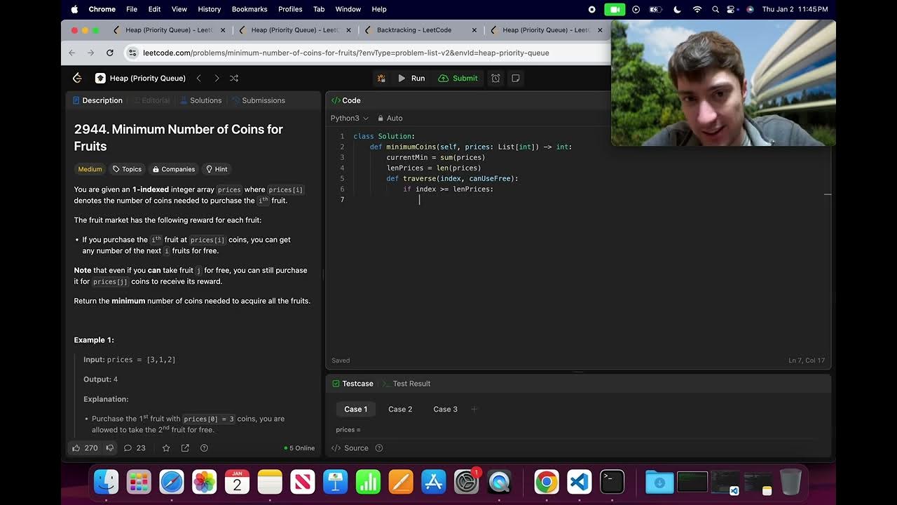 Unable To Solve LeetCode: 2944. Minimum Number of Coins for Fruits - YouTube