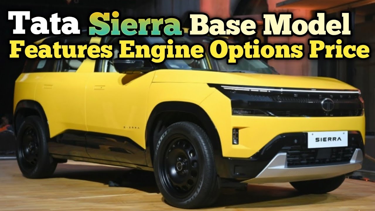 Tata Sierra Base Model First look With Amazing Features price Engine ...