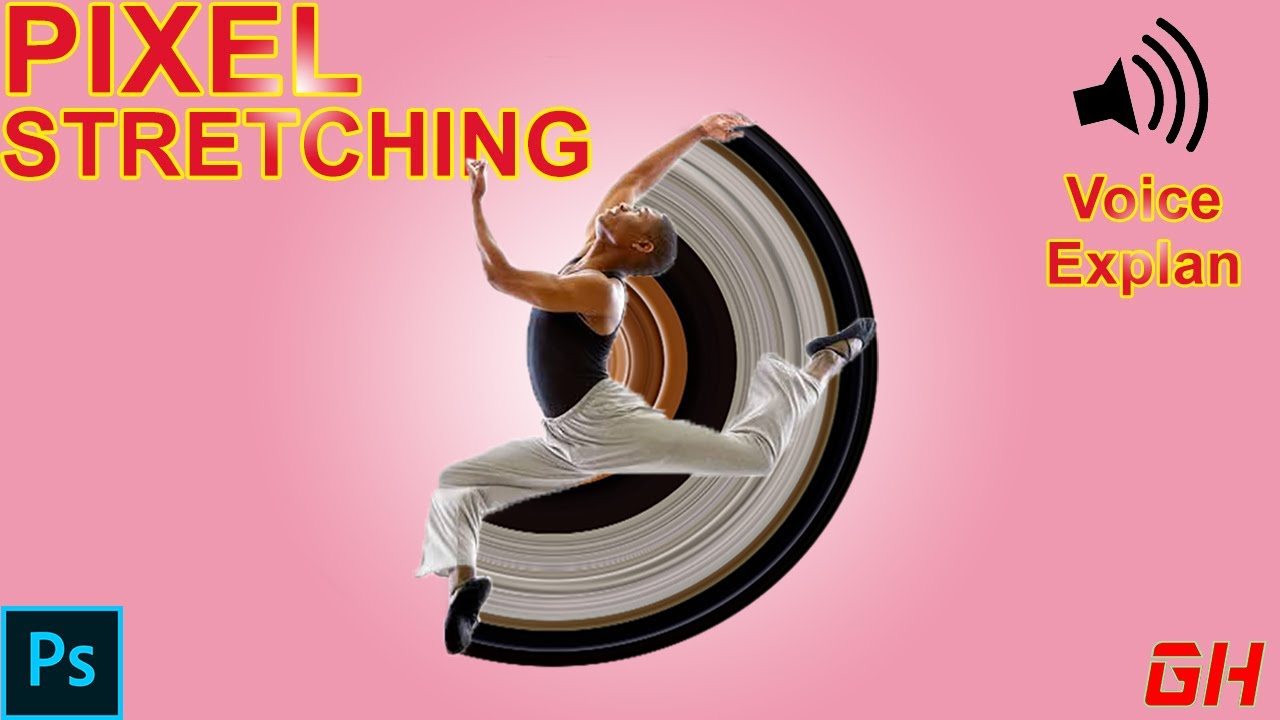 Pixel Stretching Effect Using Photoshop-Graphics Help - YouTube