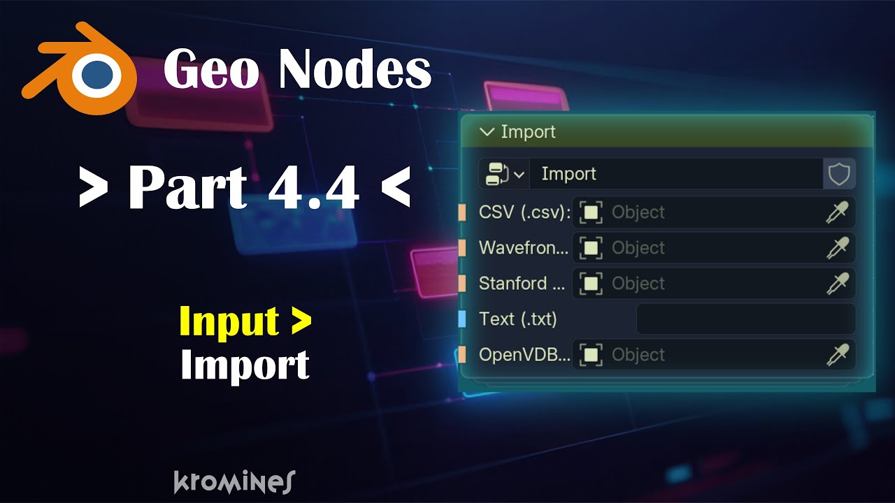 [4.4] ⇒ Geo Nodes → Input → Import Explained - YouTube