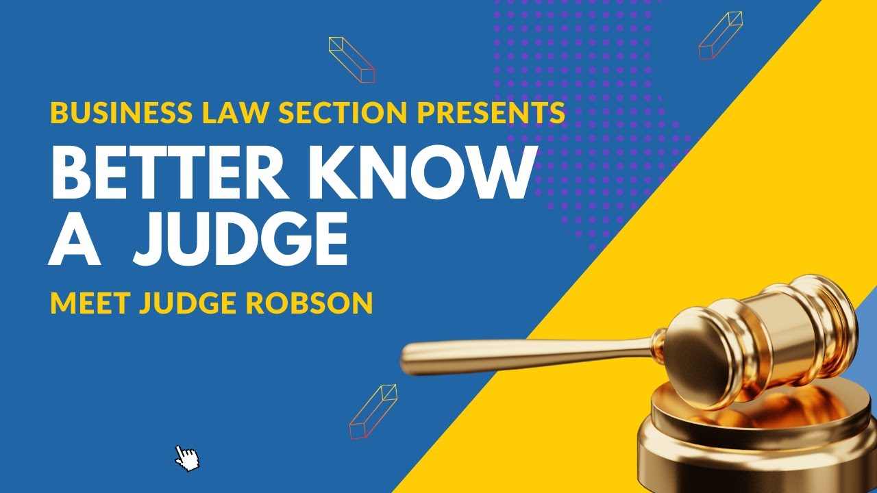 Better Know a Judge - Judge Robson Interview - YouTube