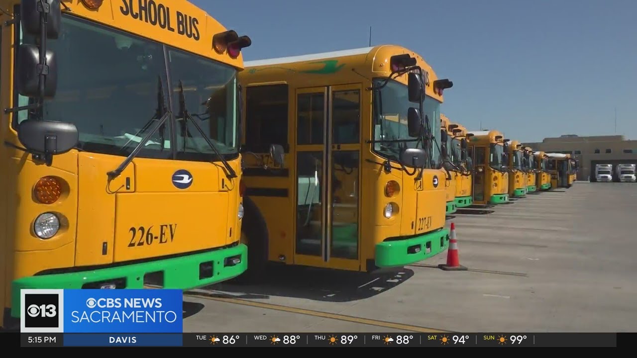 30 new electric buses coming to Modesto schools - YouTube