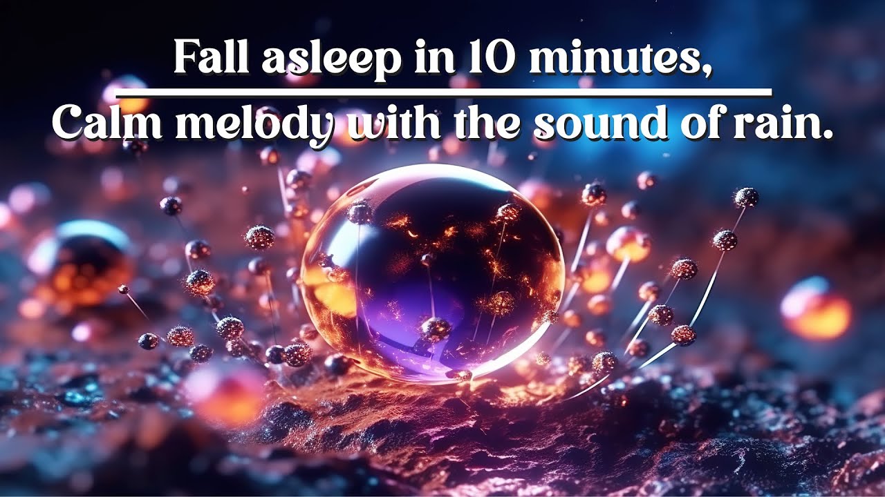 Fall asleep in 10 minutes, Calm melody with the sound of rain. (melodia ...