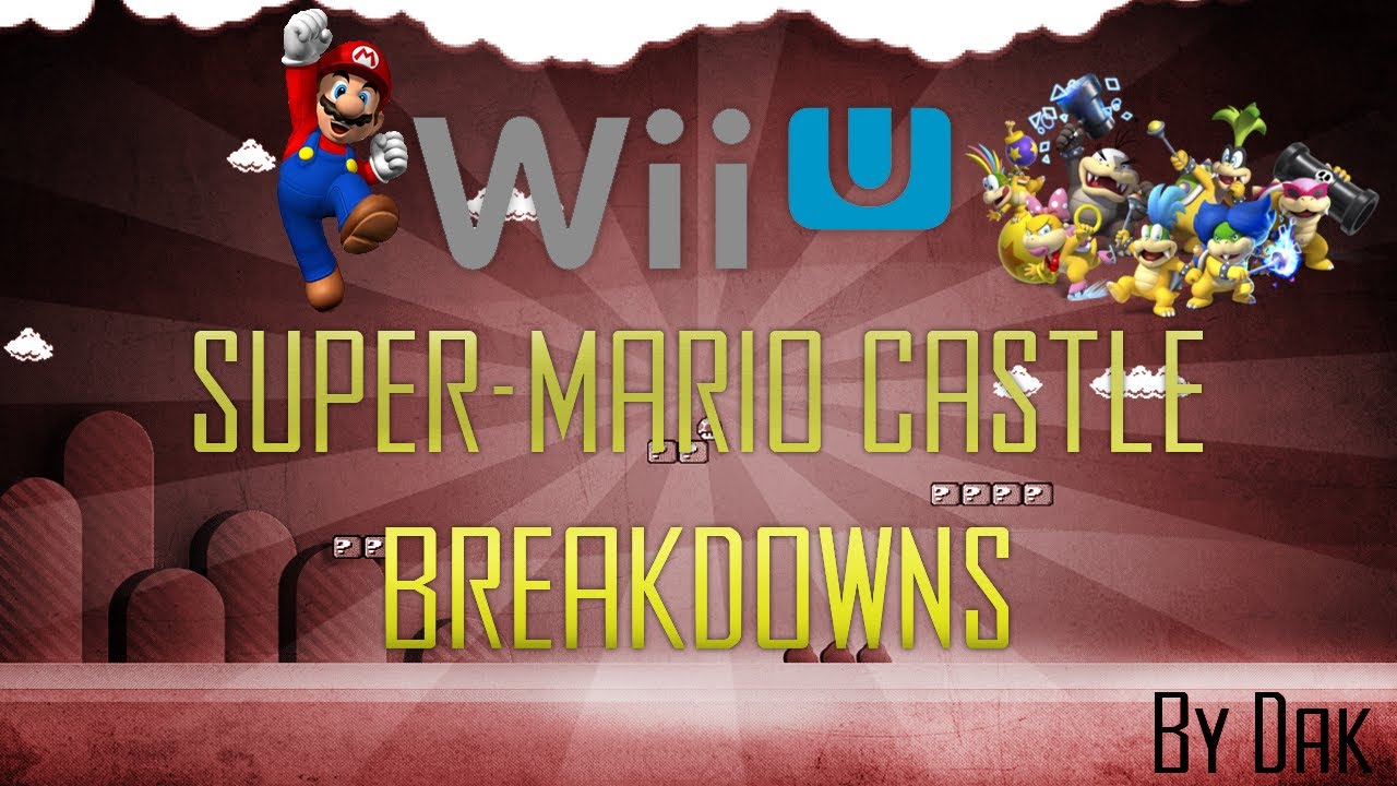 New Super Mario Bros. U Castle Walkthrough Larry's Torpedo Castle - YouTube