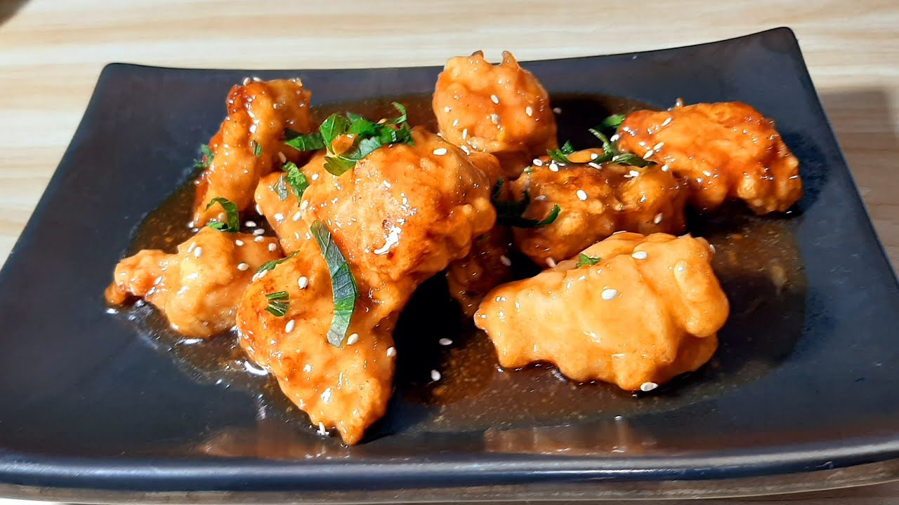 Pollo a la naranja muy facil - YouTube