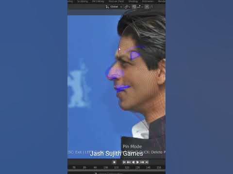 3D Model of Shah Rukh Khan in Blender #shorts #blender #shahrukhkhan #animation - YouTube
