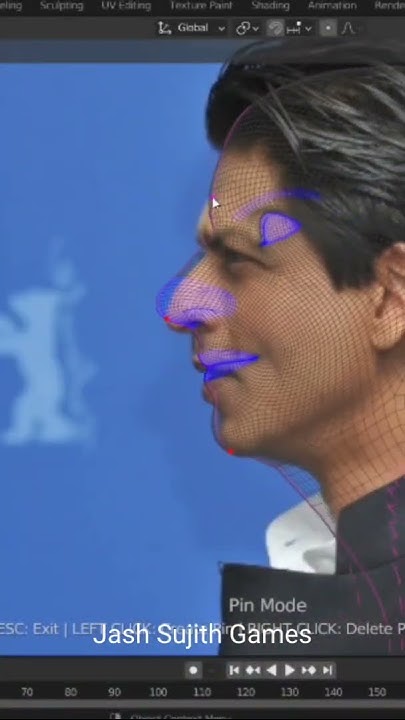 3D Model of Shah Rukh Khan in Blender #shorts #blender #shahrukhkhan #animation - YouTube