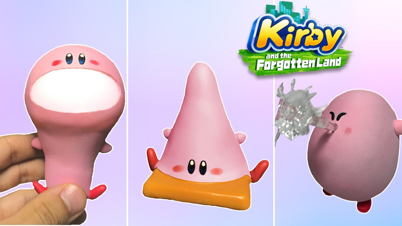 How to make Kirby Mouthfuls with polymer clay - YouTube