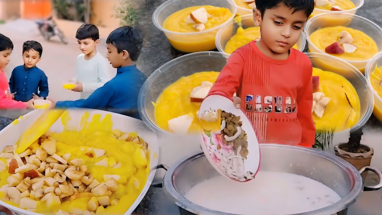 Fruit Custard Trifle Recipe By 4 year Old Little Chef Wali | Super ...