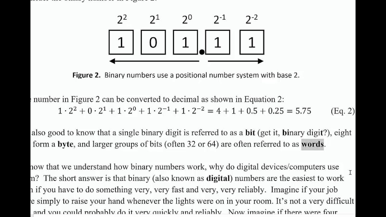 ECE 100 04 Binary Numbers and Powers of Two - YouTube