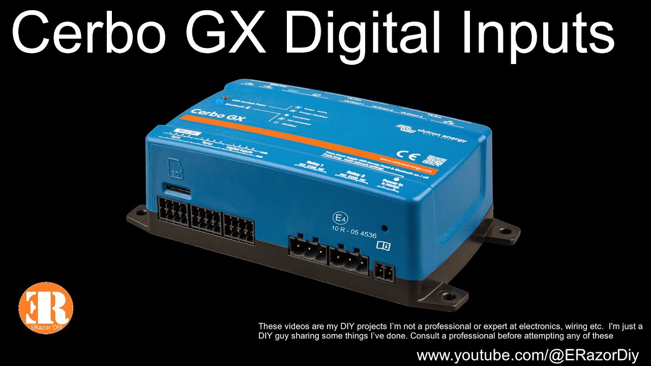 Victron Cerbo GX Digital Inputs using a isolation module - YouTube