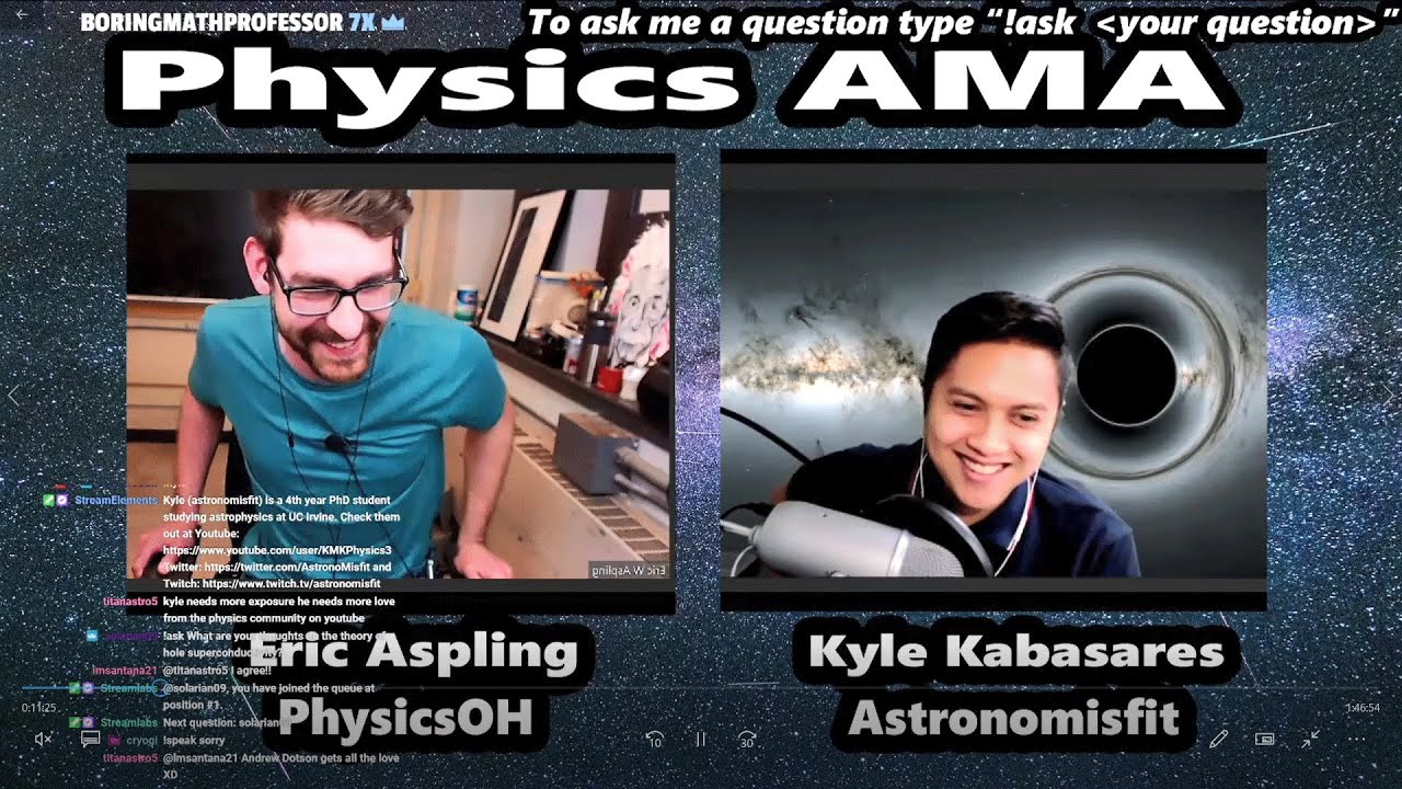 Physics Grad Convos with Astrophysics PhD. student Kyle Kabasares on Grad life and Black holes ...
