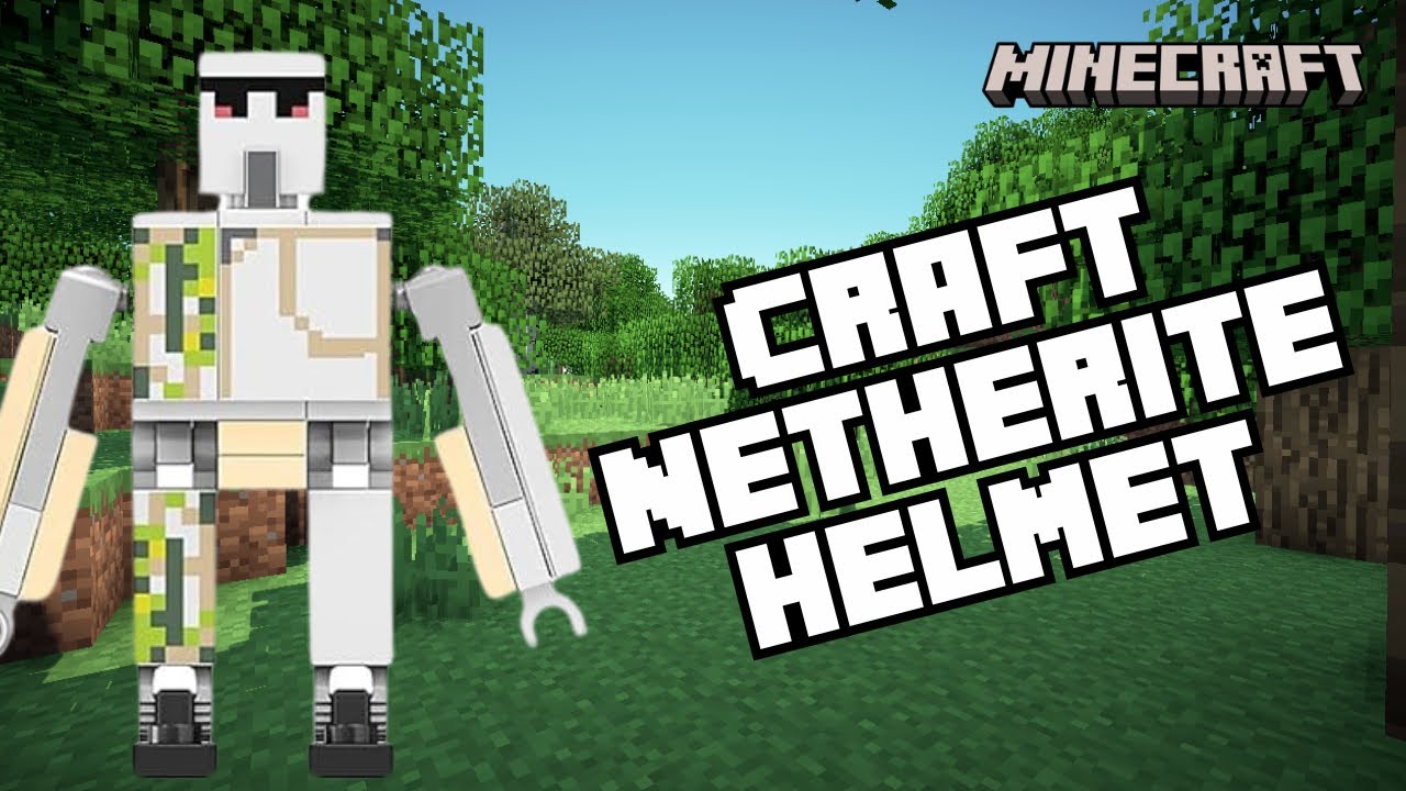 How to Craft Netherite Helmet in Minecraft 2024? - YouTube